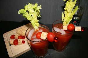 Happy Canada Day ~ Spicy Basil Caesar ~ Chews and Brews