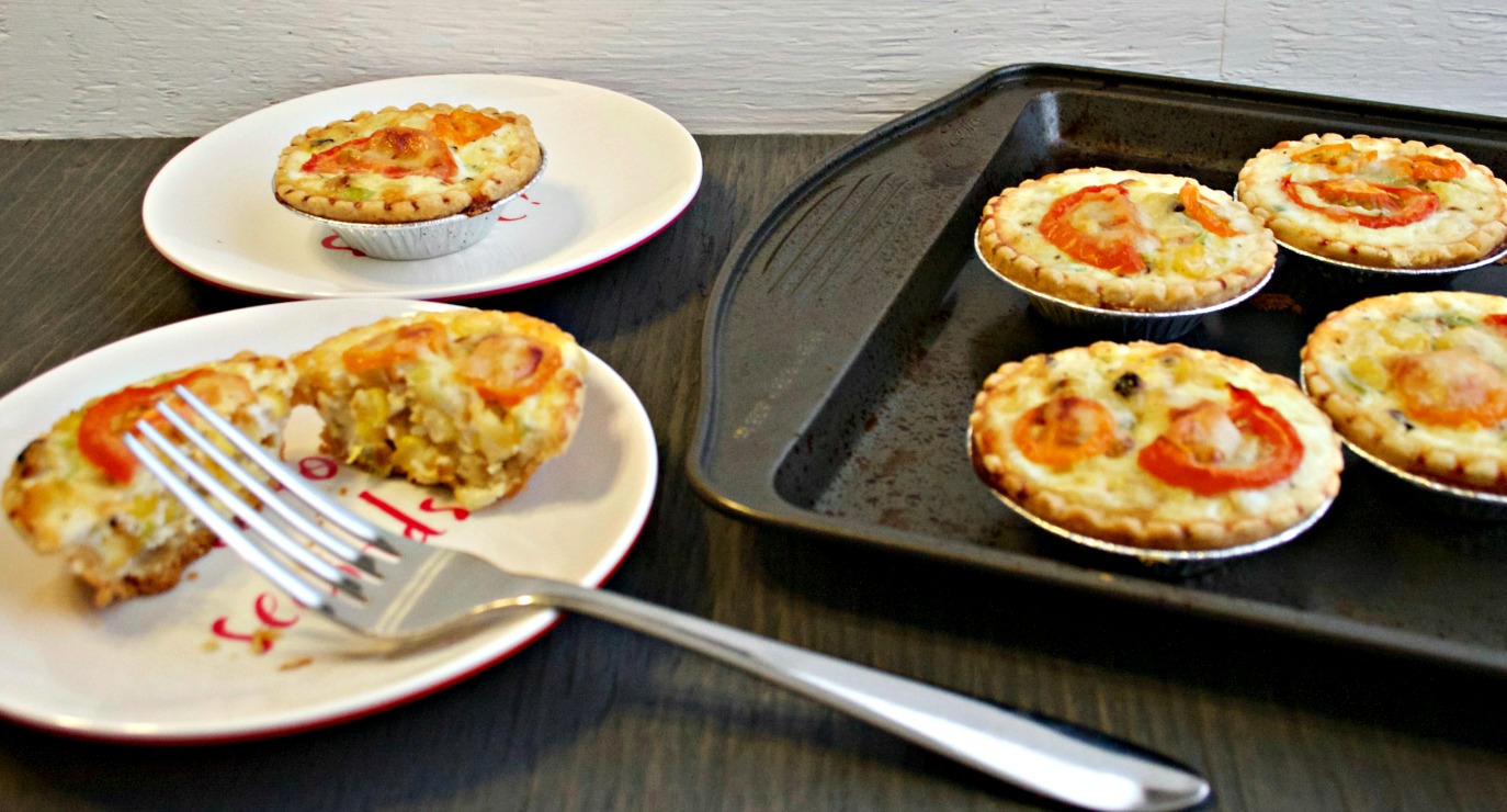 Cheesy Grilled Corn Mini Tarts ~ Chews and Brews