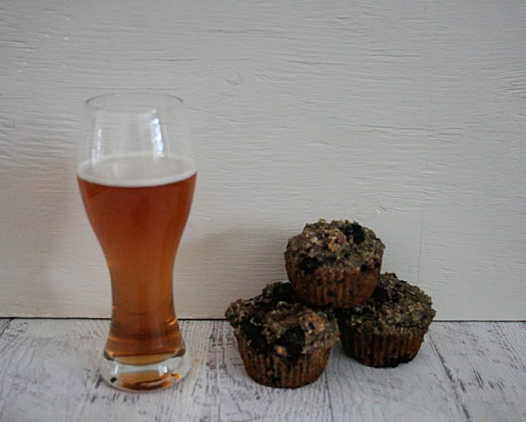 Mixed Berry Beer Muffins ~ Chews and Brews